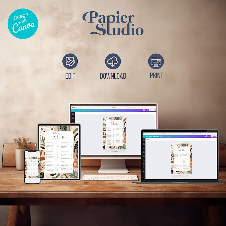 Restaurant Menu Card Template, Dinner Menu Printable, Restaurant Menu ...