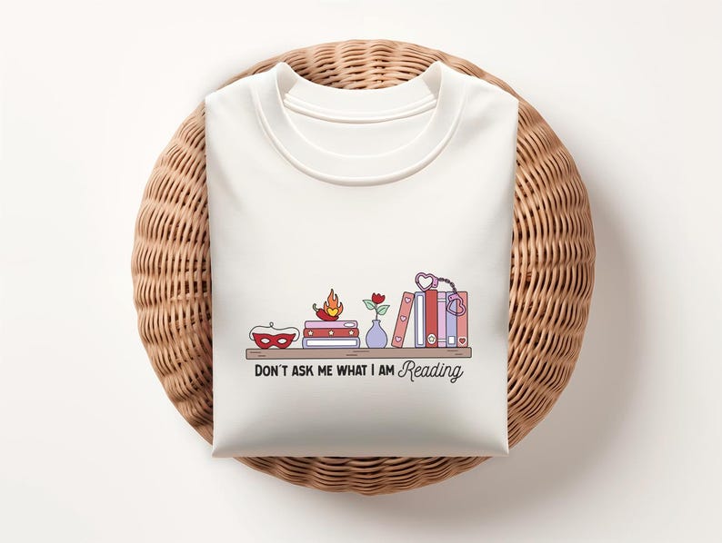Dont Ask Me What I Am Reading PNG SVG, Trendy Cute Bookish Clipart ...