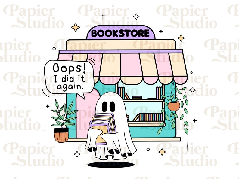 Bookstore Oops I Did It Again PNG SVG, Book Clipart, Designs for ...