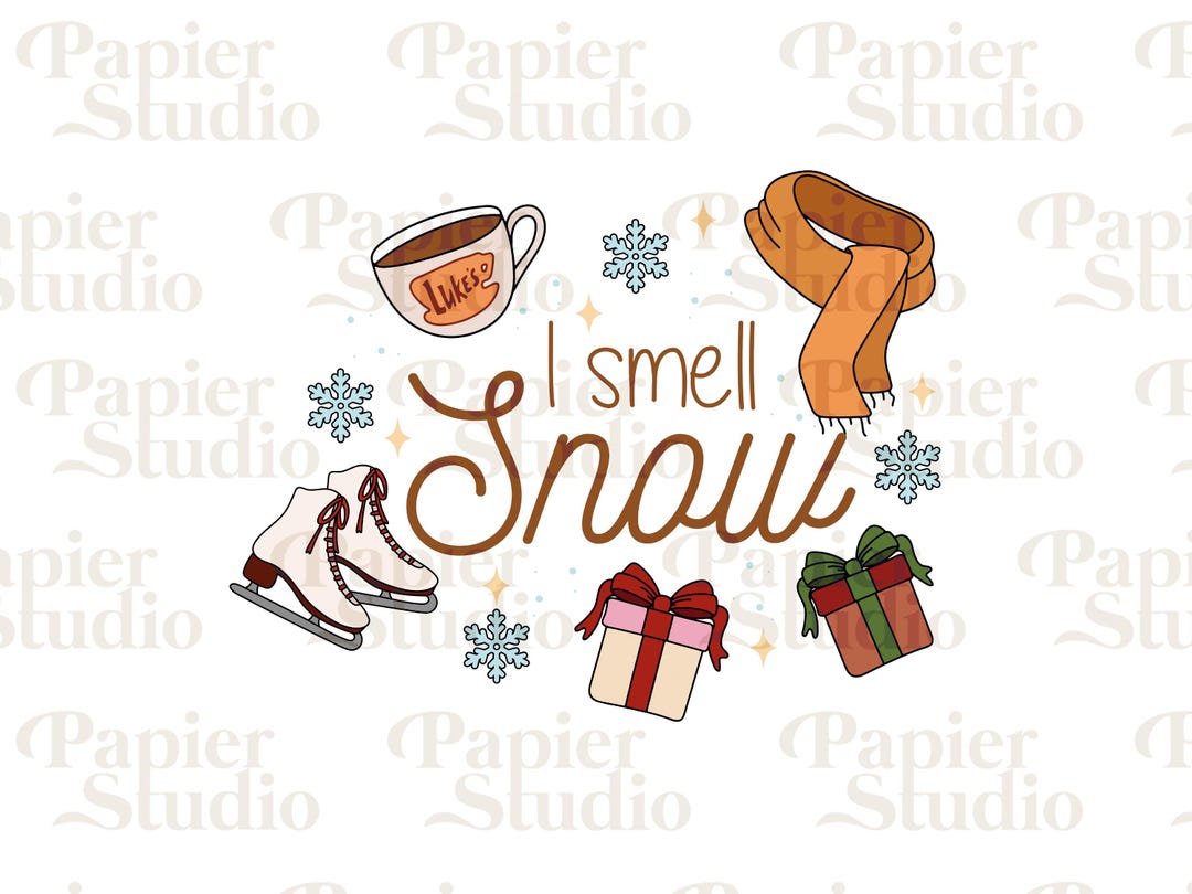 I Smell Snow PNG SVG, Stars Hollow Png, Lukes Diner Png Designs for Stickers, Bookmarks, Shirts ...