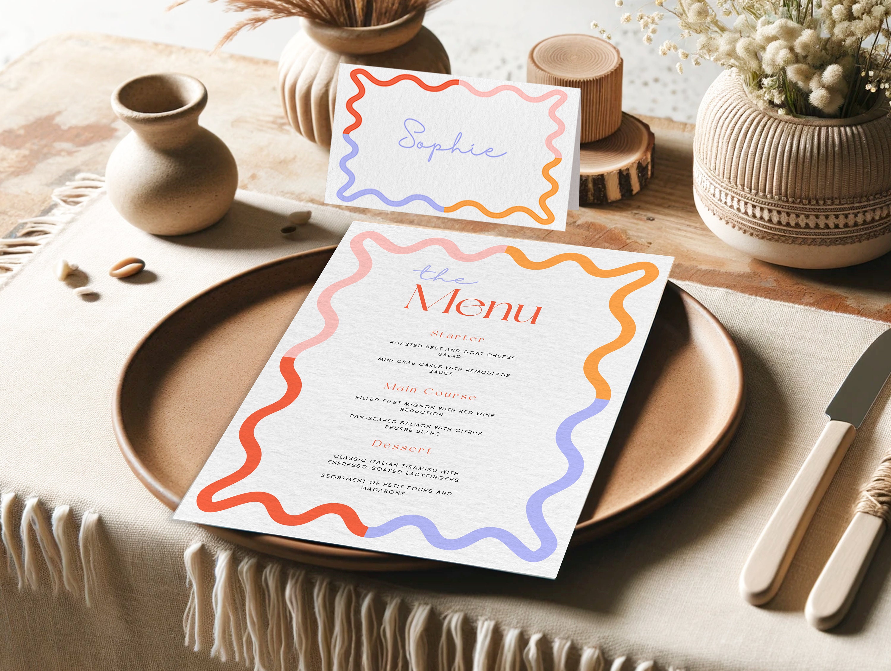 Restaurant Menu Card Template, Dinner Menu Printable, Restaurant Menu ...