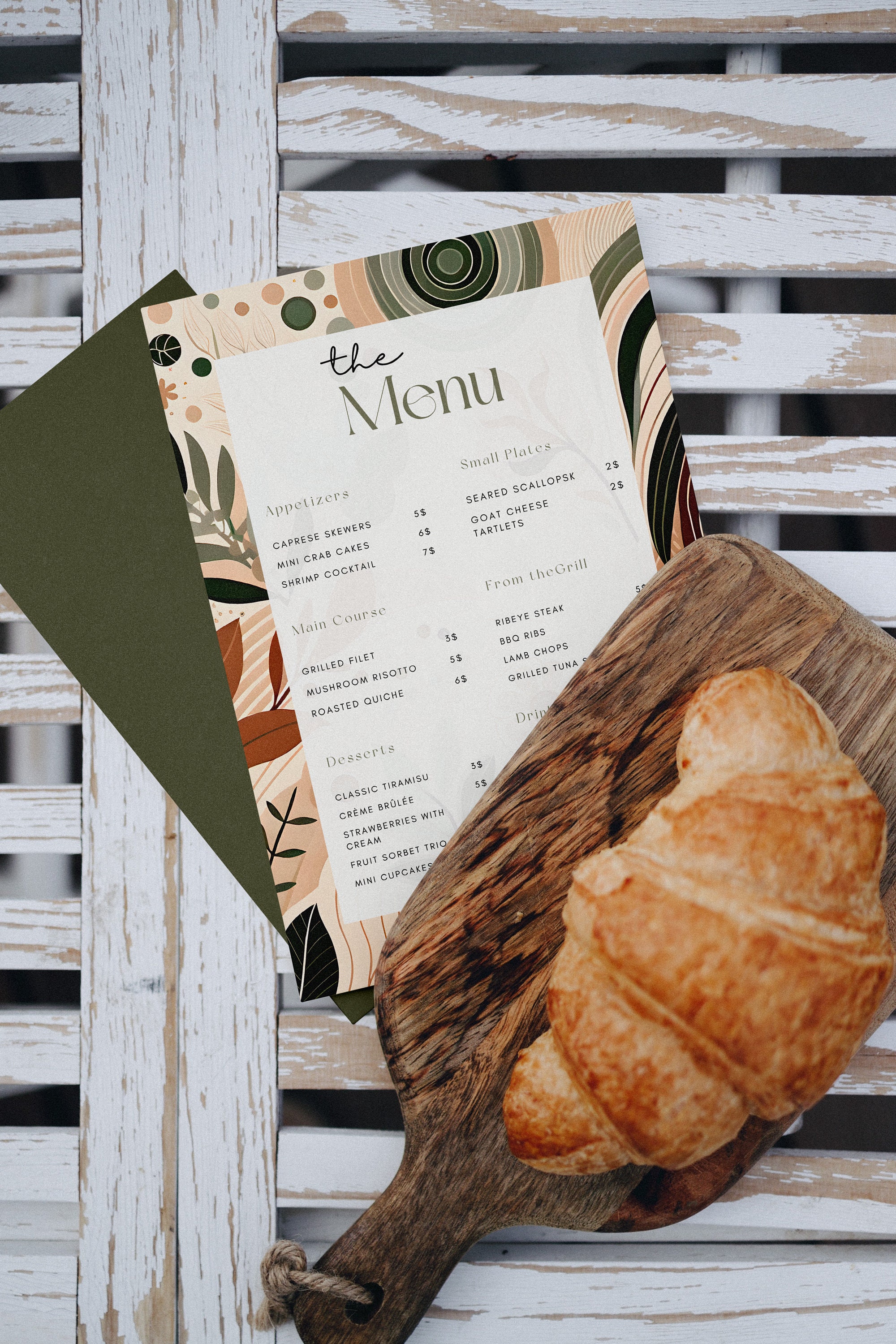 Restaurant Menu Card Template, Dinner Menu Printable, Restaurant Menu ...