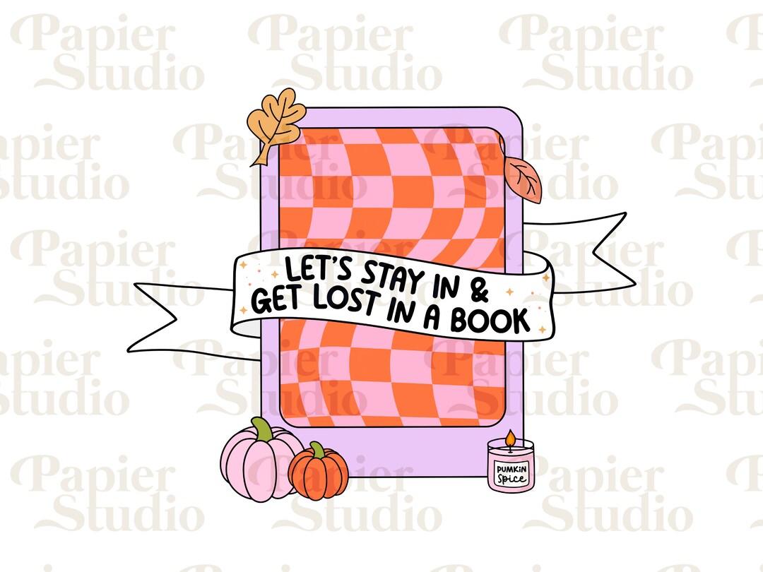 Cozy BOOKISH PNG SVG, Bookish Png, Book Clipart, Designs for Stickers ...
