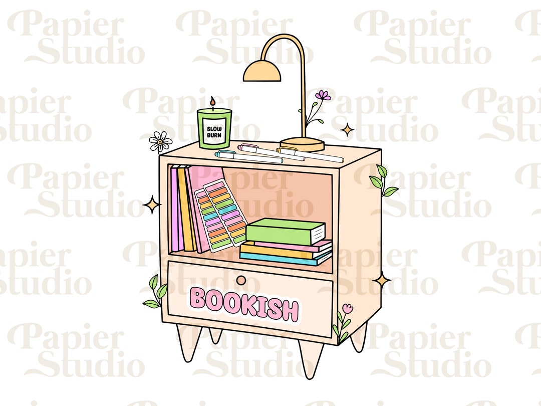 BOOKISH PNG SVG, Bookish Png, Book Clipart, Designs for Stickers ...