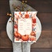 Thanksgiving Menu Template, Dinner Menu Printable, Fall Menu Card ...