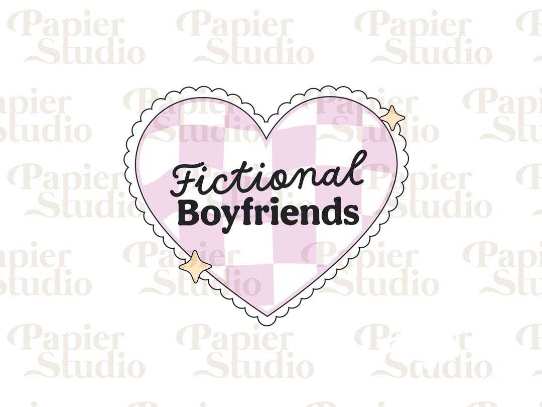 Fictional Boyfriends PNG SVG, Trendy Cute Bookish Clipart, Designs for ...