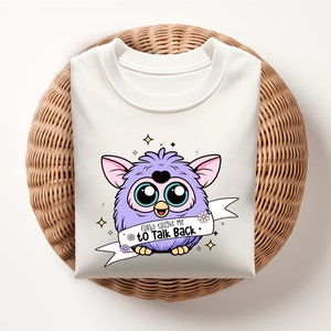 Furby Taught Me to Talk Back PNG SVG, Y2k Aesthetic, Designs for ...