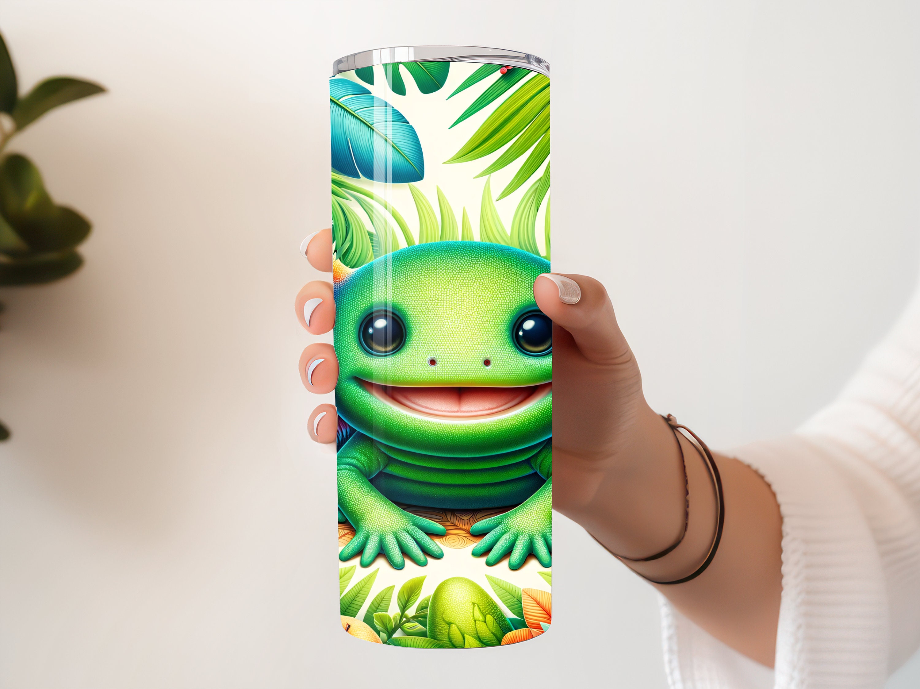 Axolotl Seamless Tumbler Wrap, Axolotl Jungle Tumbler Sublimation ...