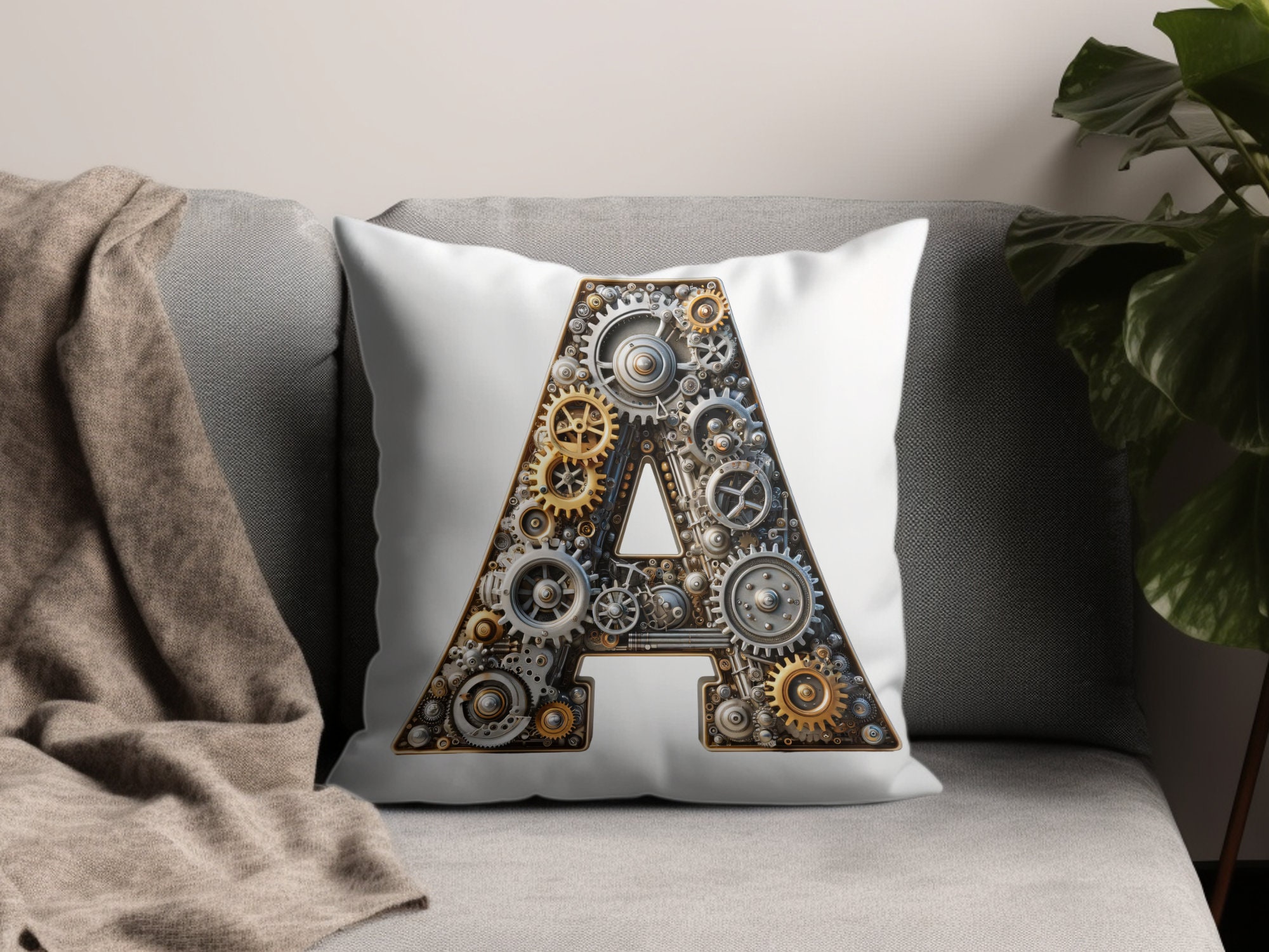 Mechanical Alphabet Png, Mechanical A-Z and 0-9 Clipart, Industrial ...