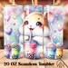 Hamster Bubble Tea Seamless Tumbler Wrap Hamster Tumbler Sublimation ...