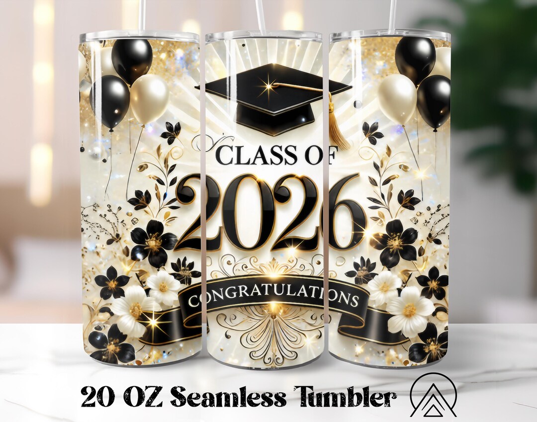 Senior 2026 Seamless Tumbler Wrap Class of 2026 Tumbler Sublimation ...