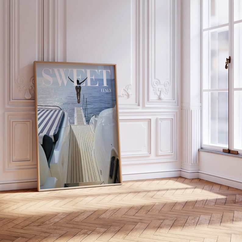 Magazine Retro Poster, 70s Retro Print, Black Wall Art, High Heels ...