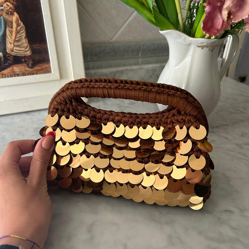Crochet Clutch Bag + Video Tutorial, Covered Frame Bag, Crochet Pattern ...