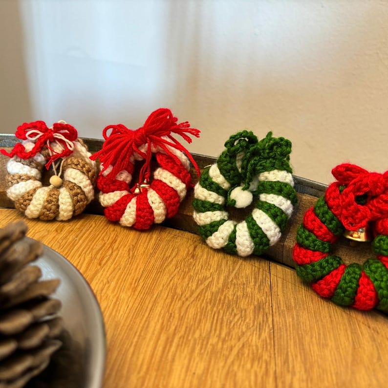 Crochet Pattern Wreath,pdf Pattern Christmas Ornament, Holiday ...