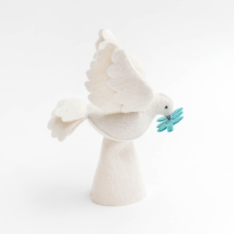 Felt Dove Tree Topper Small Season of Peace Dove Tree Topper - Etsy