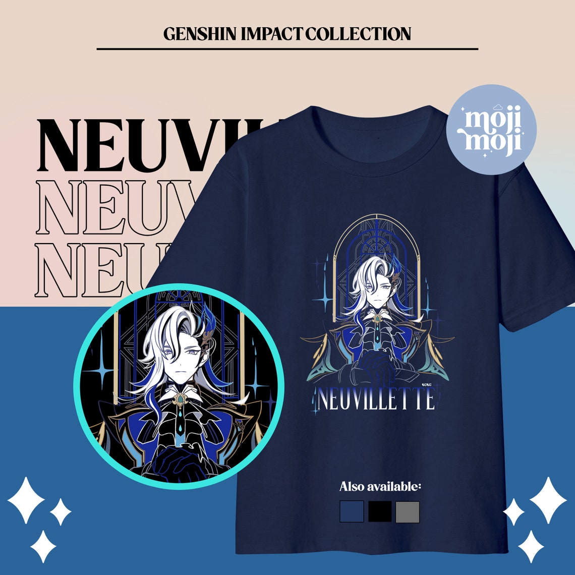 Genshin Impact Neuvilette Shirt, Genshin Neuvilette T-shirt, Genshin ...