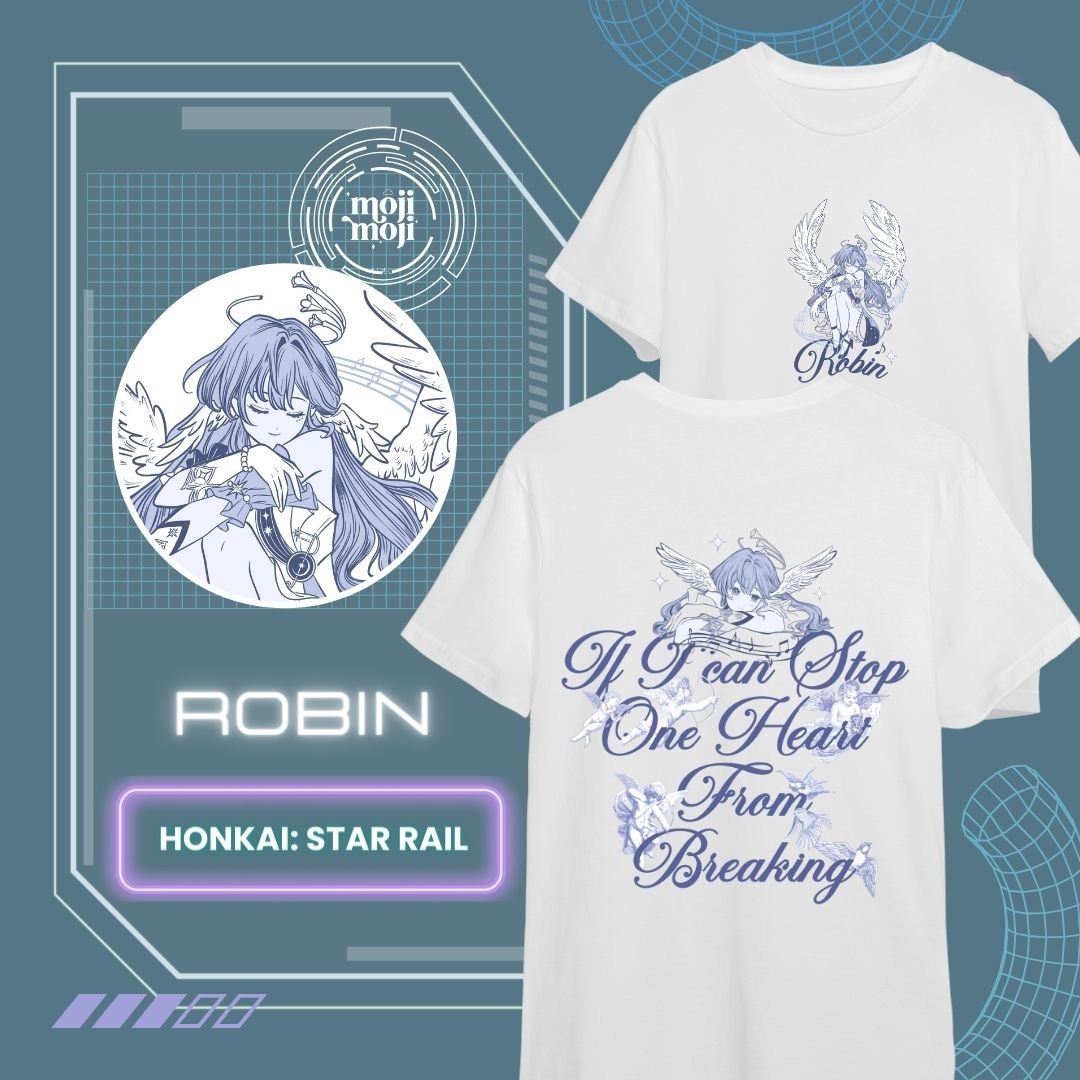 Robin Honkai Star Rail Shirt Honkai: Star Rail T-shirt Robin Merch ...