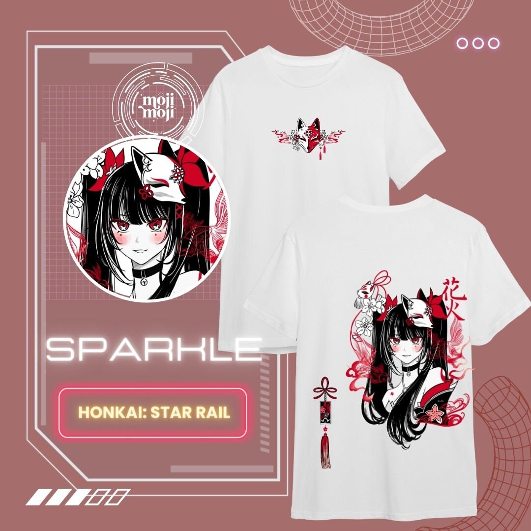 Sparkle Honkai Star Rail Shirt, FRONT & BACK PRINT, Honkai: Star Rail T ...