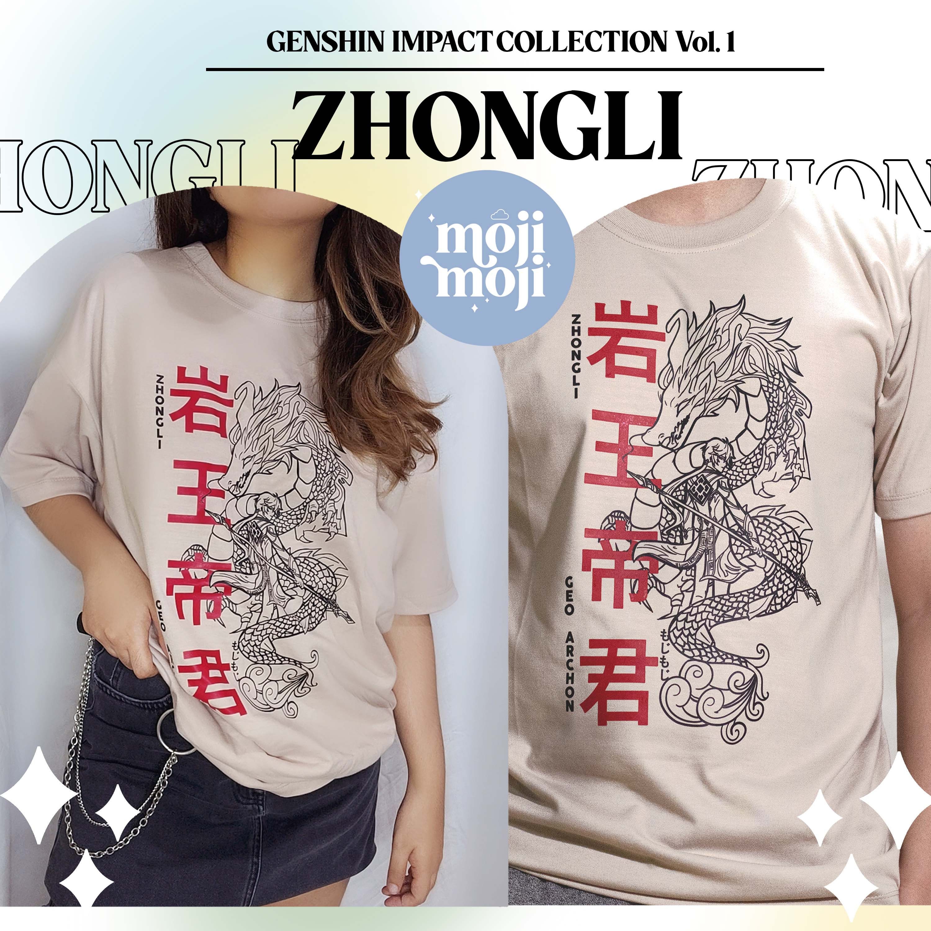 Genshin Zhongli Shirt, Genshin Impact Zhongli T-shirt, Gaming Shirt ...