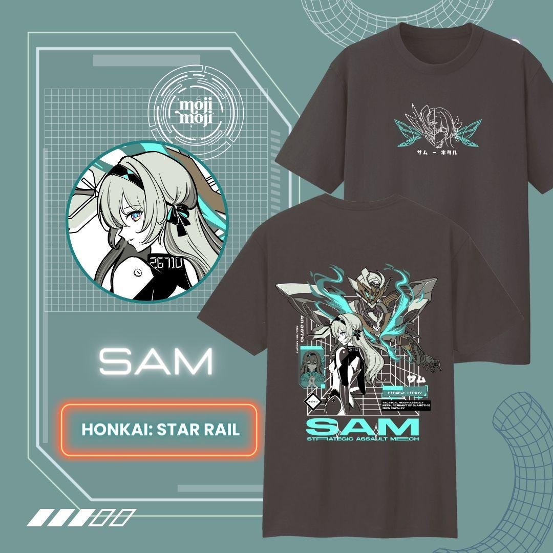 SAM FIREFLY Honkai Star Rail Shirt HSR Firefly T-shirt Honkai Merch ...