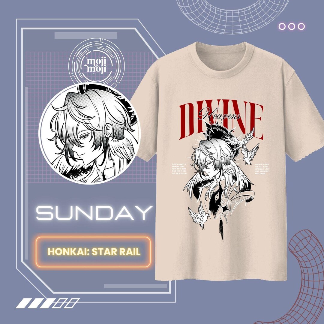 SUNDAY Honkai Star Rail Shirt Honkai: Star Rail T-shirt Sunday Shirt ...