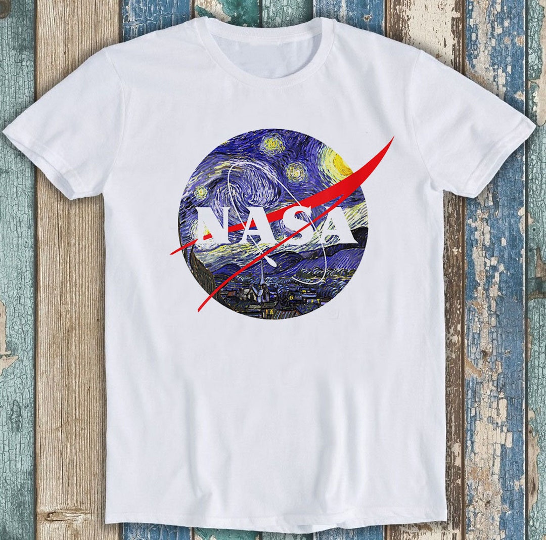 Nasa Vincent Van Gogh Logo Nova Starry Night Funny Gift Tee T Shirt P1691 - Etsy