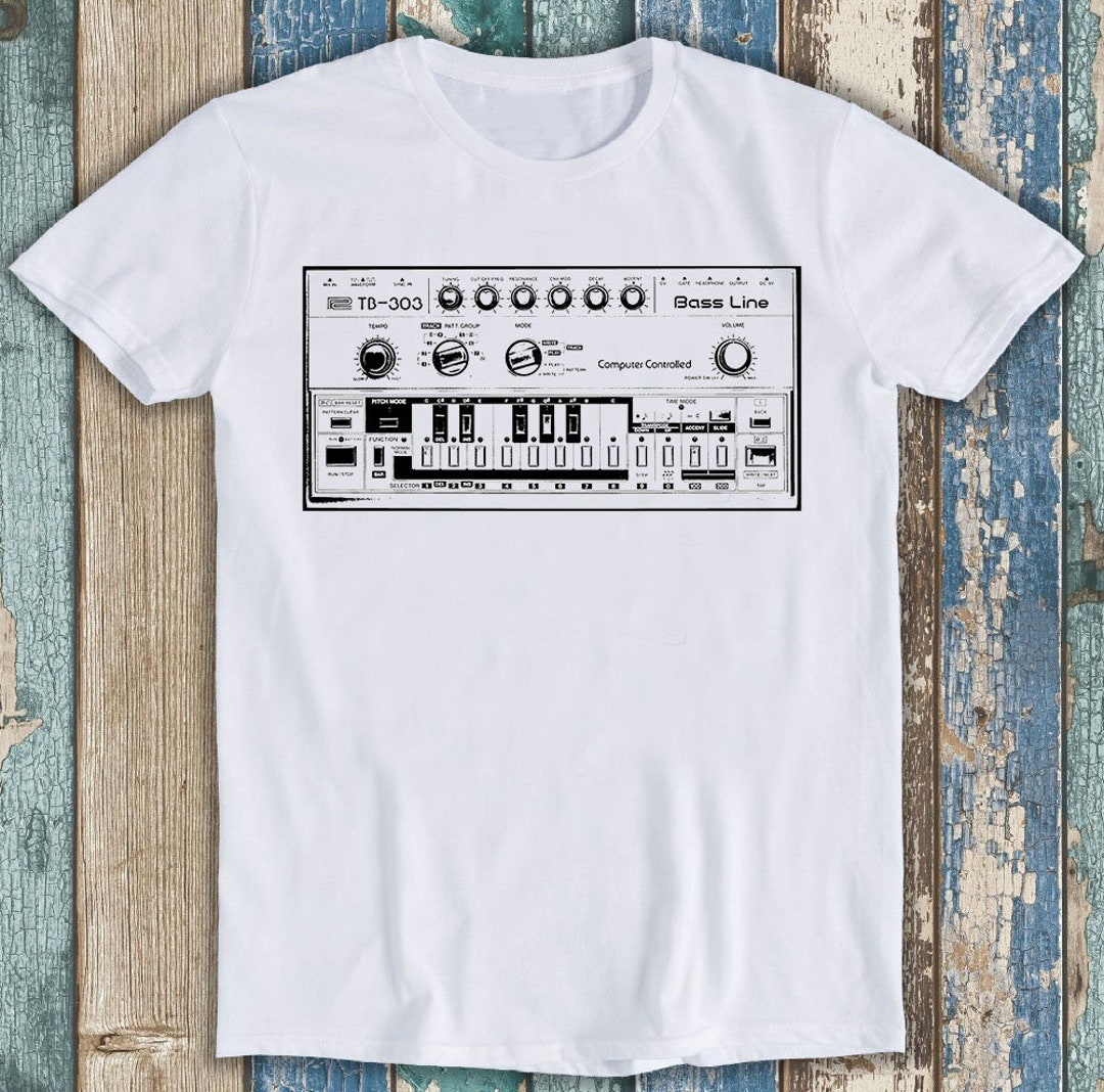 Bass Line TB-303 Inspired Moog 909 Acid Music Funny Meme Top Unisex ...