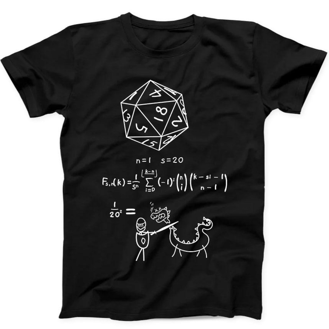 The Science of 20 Sided Dice Dnd D20 Art Best Seller Funny Meme Men ...