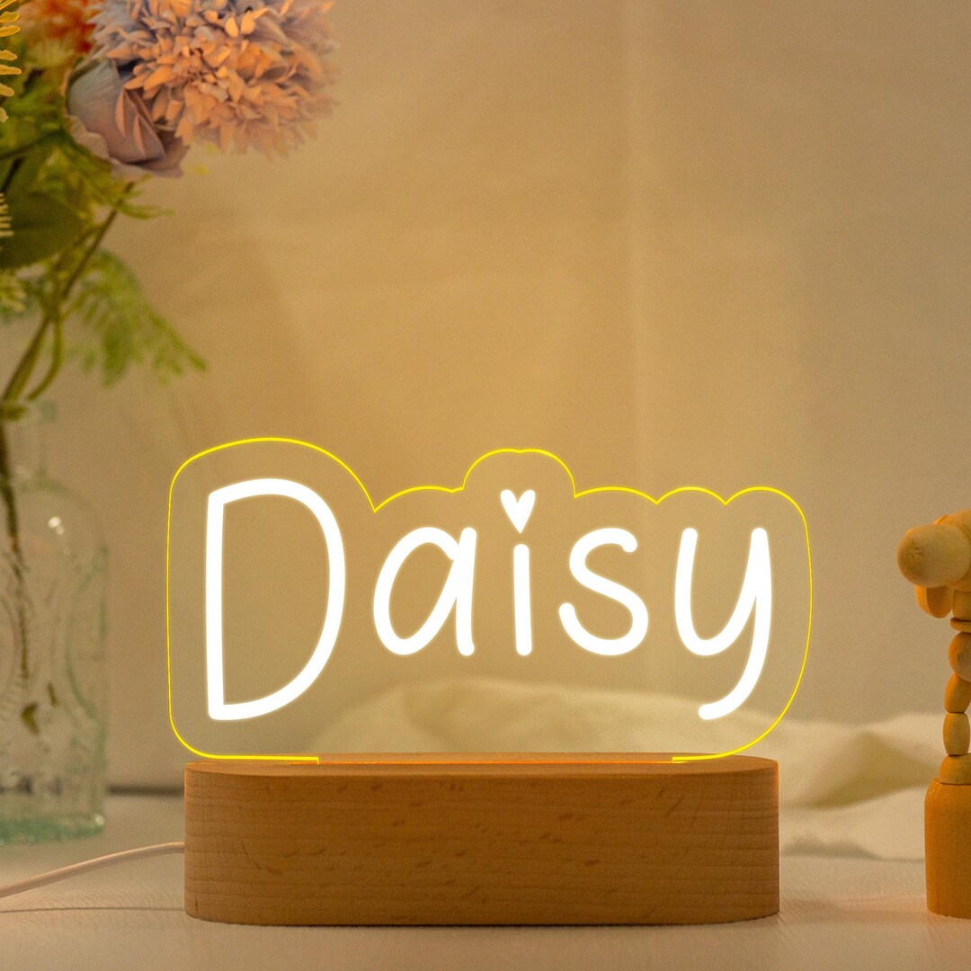 Custom Name Night Lights,birthday Gift,personalized Kids Night Light ...