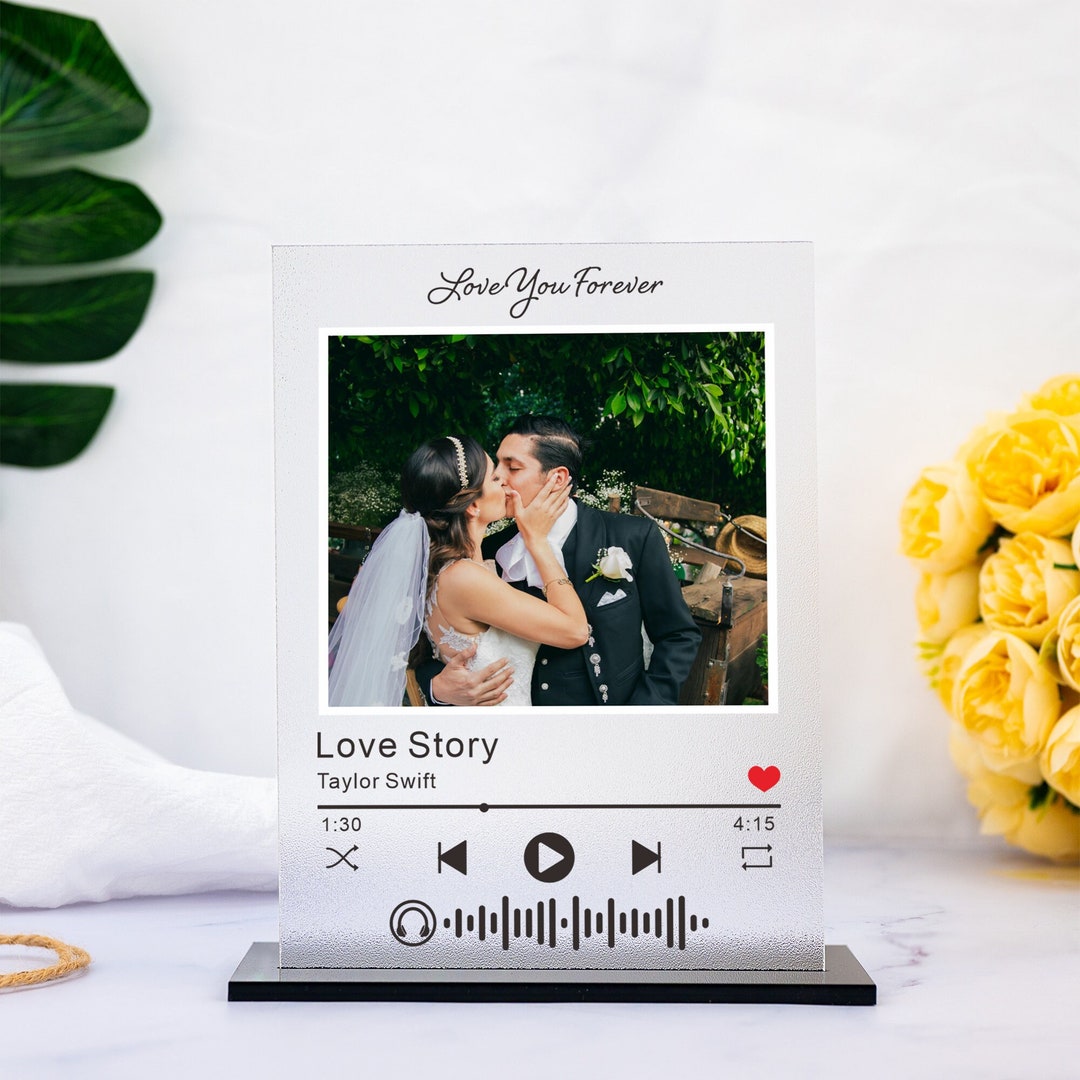 Personalized Music Plaque, Song Plaque, Photo Plaque, Acrylic Music ...