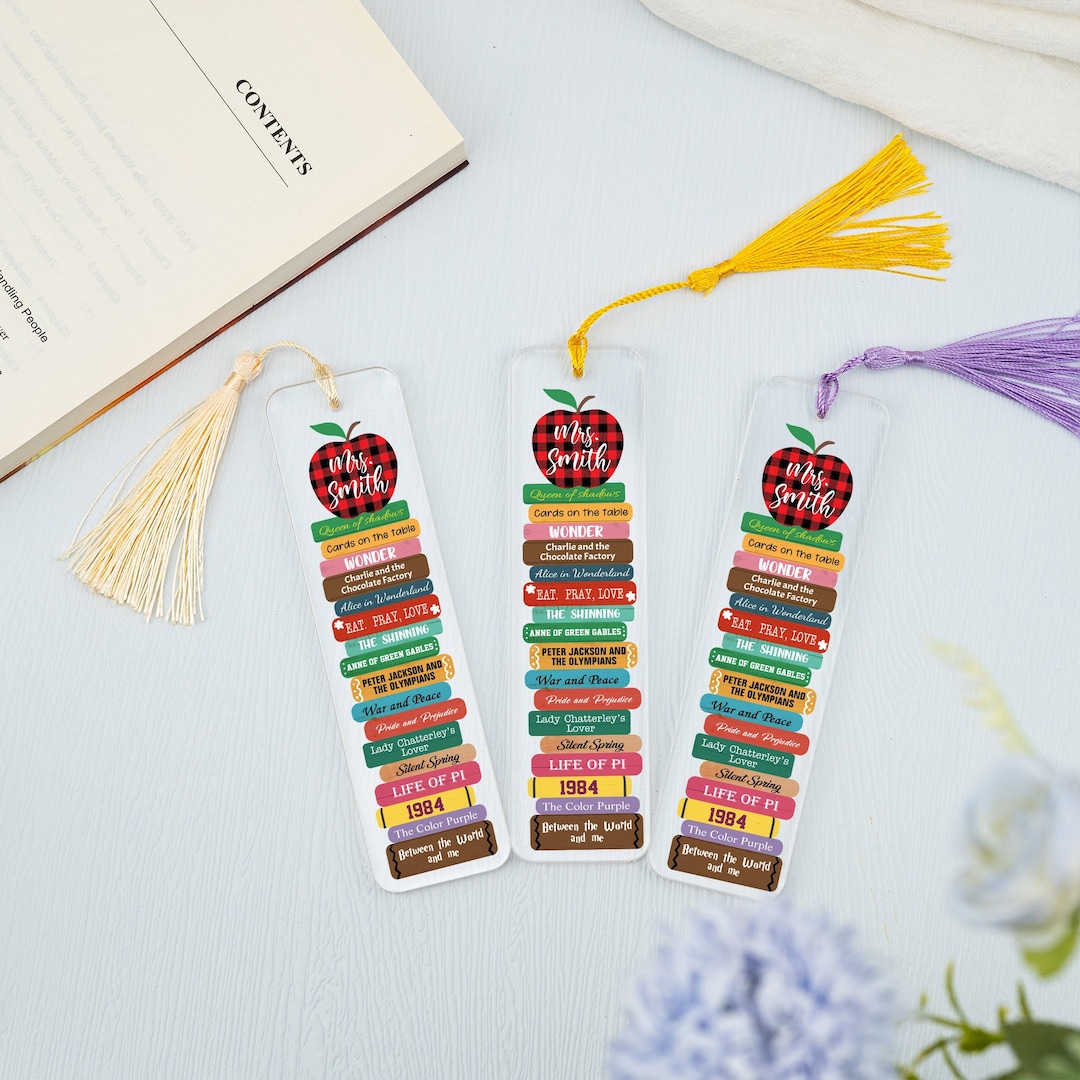 Teacher Bookmark,teacher Appreciation Gift,custom Teacher Gifts ...