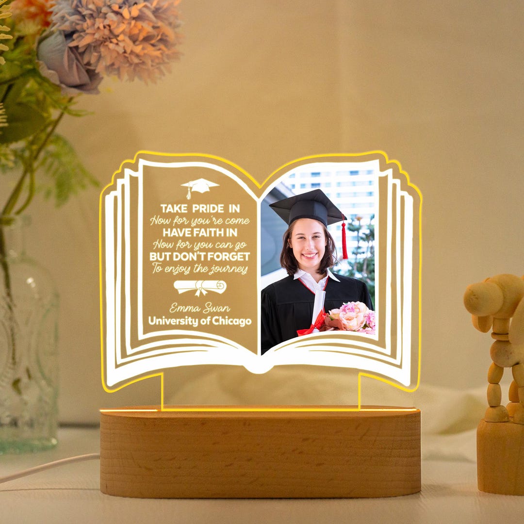 Custom Photo Graduation Light,college Graduation Gift,phd Graduation ...