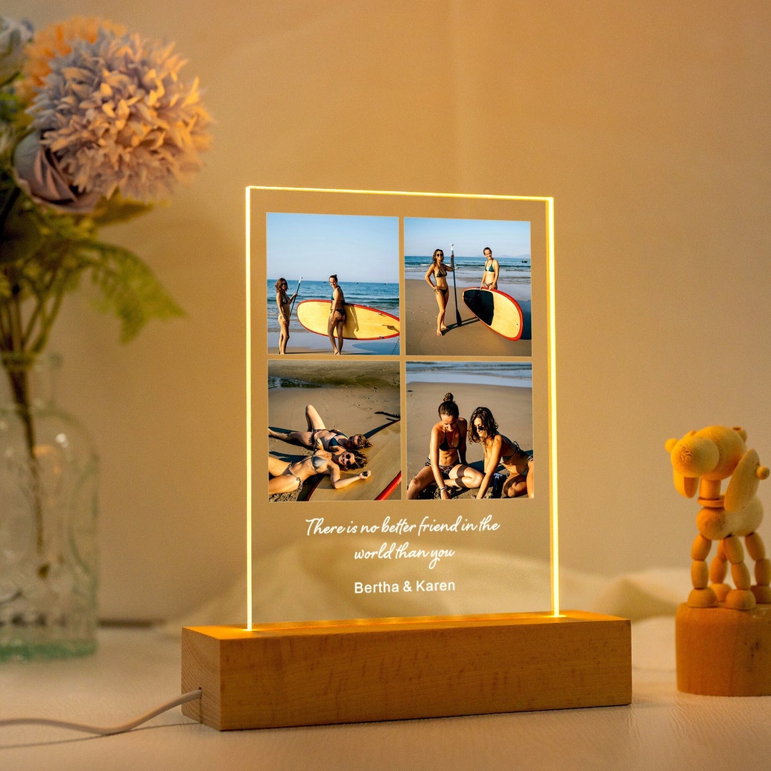 Peronalized Photo Night Light,photo Collage LED Light,custom Photo Lamp ...