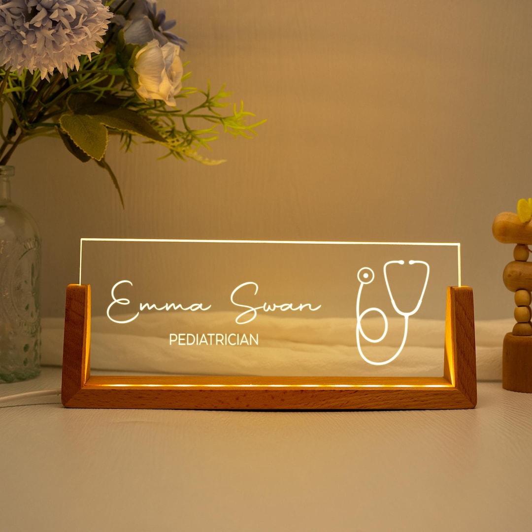 Personalized Stethoscope Acrylic LED Light for Pediatricians,medical ...