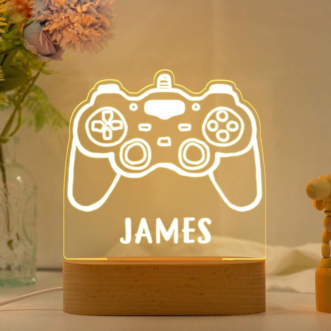 Personalized Game Console Night Light,custom Game Console Desk Lamp ...
