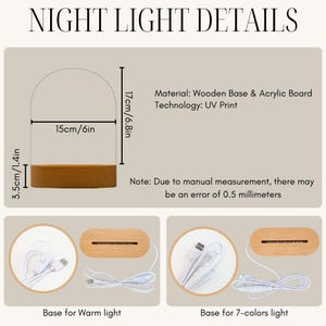 Personalised LED Animal Lamp,safari Jungle Animals Light,kids Night ...