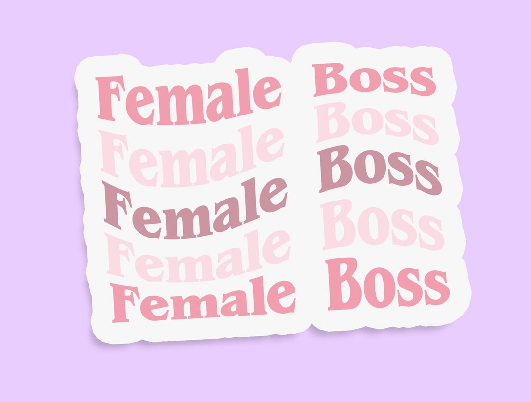 Female Boss Cute Sticker for Silhouette and Cricut Crafting ...