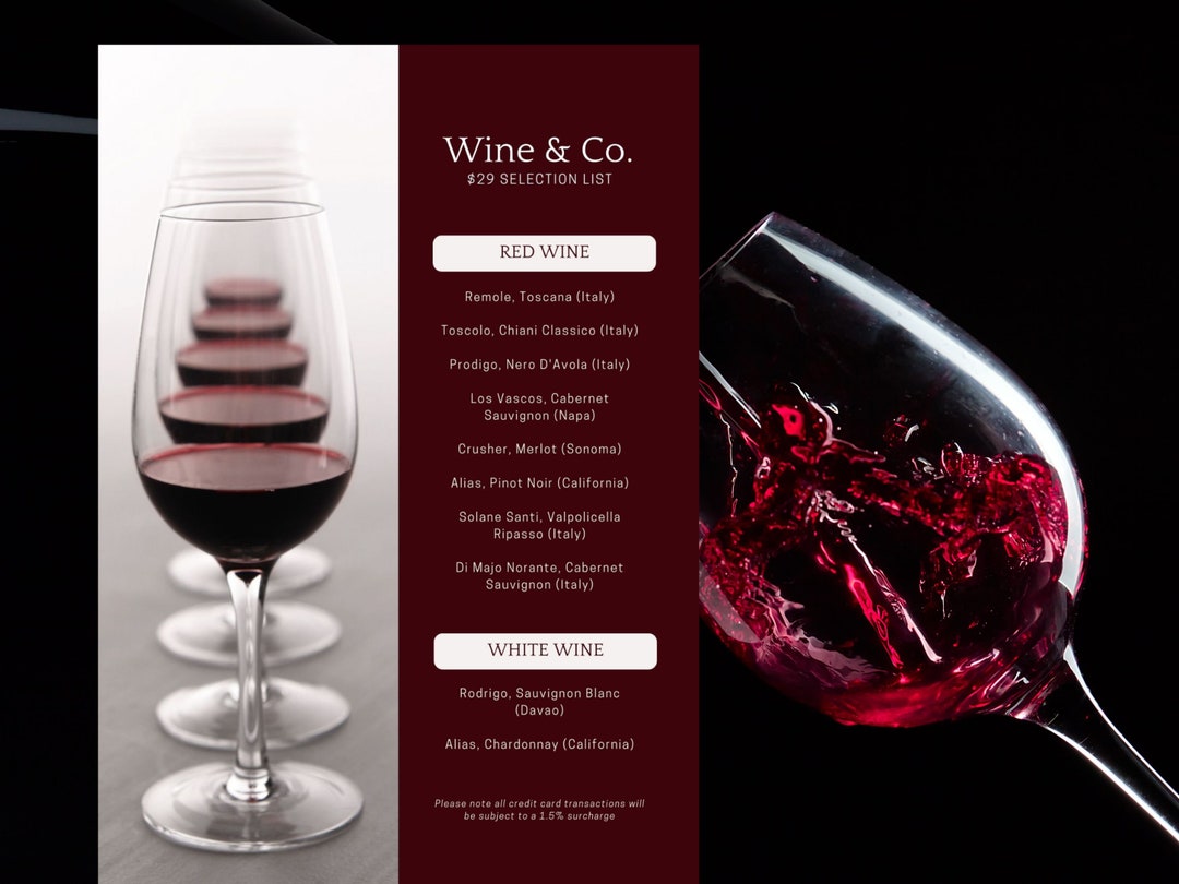 Editable Restaurant Menu Template, Canva Editable Food Menu Template ...