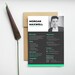 Financial Expert Resume Template With Photo, Canva Editable ...