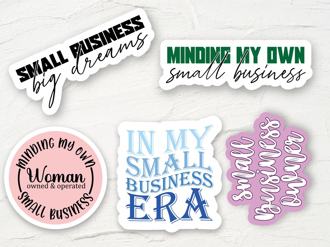 Bundle of 5 Cute Stickers for Small Business Owners for Silhouette and ...