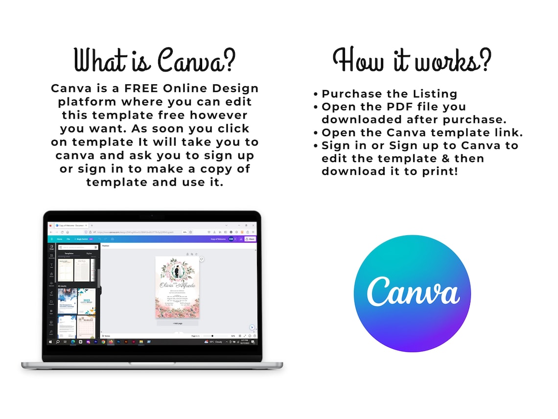Editable Restaurant Menu Template, Canva Editable Food Menu Template ...
