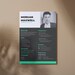 Financial Expert Resume Template With Photo, Canva Editable ...