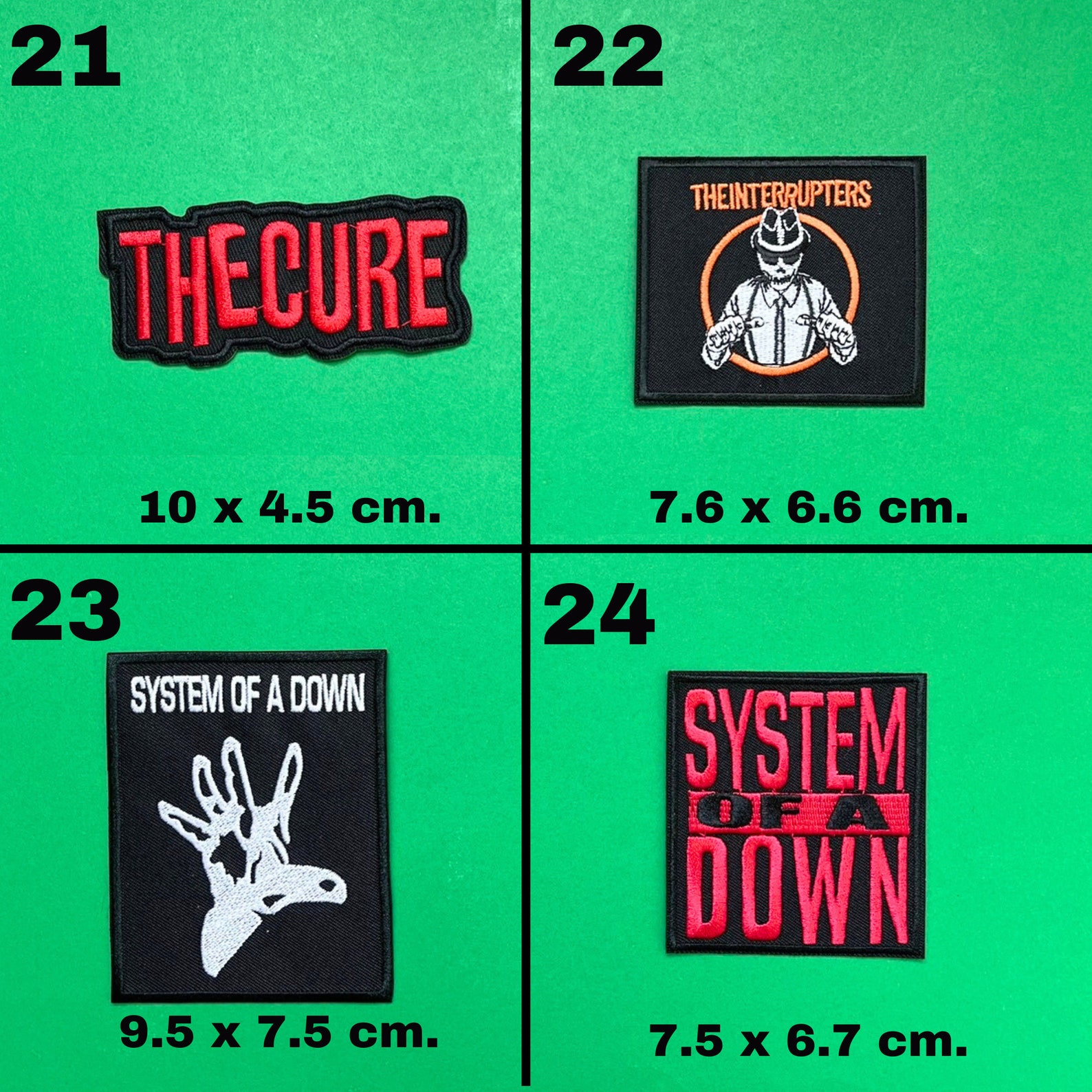 Rock Music Patch / or Iron on Embroidered Music Patches / Rock Heavy ...