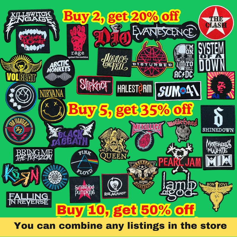 Band Patches - Etsy