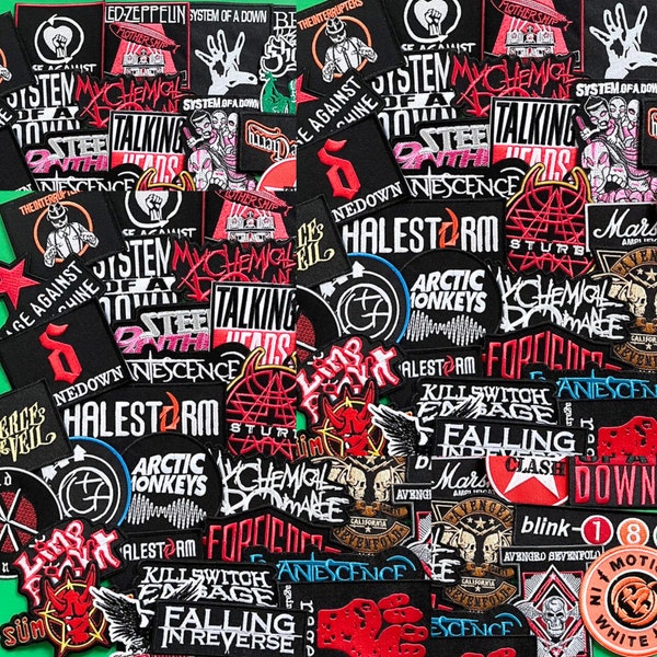 Rock Band Patches - Etsy