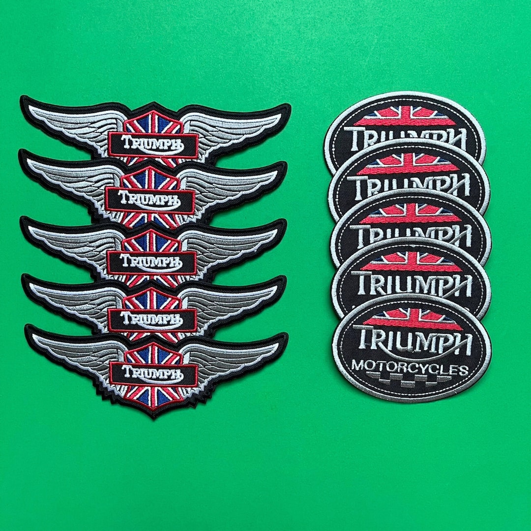 10 Motorcycles Patch Set / Motorsport Logo Patch / Classic Motorbike ...