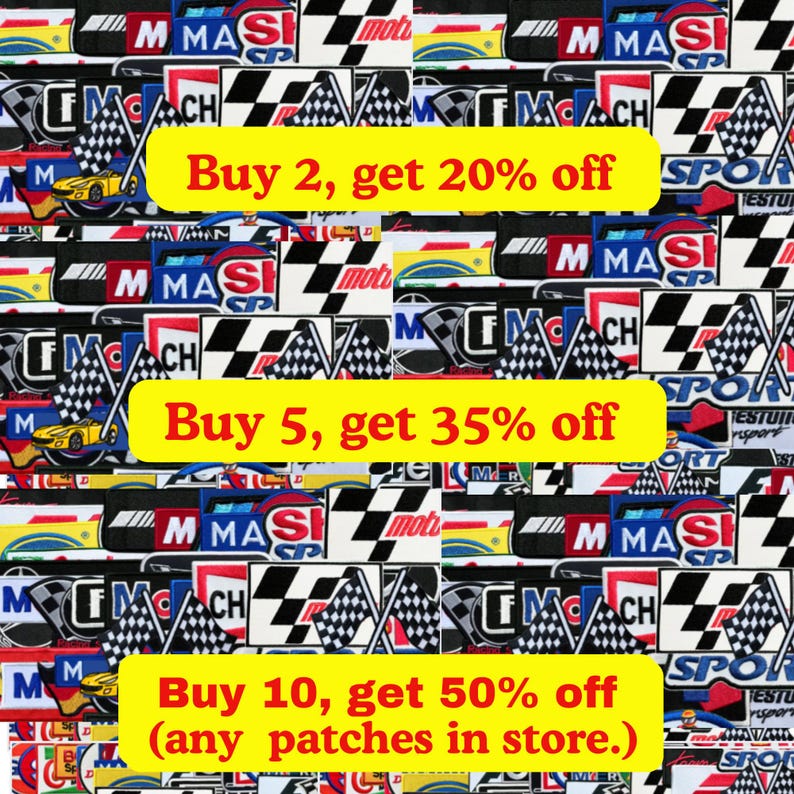 Embroidered Motorsport Patch: Formula 1, Rally, Racing, Iron On/sew On ...