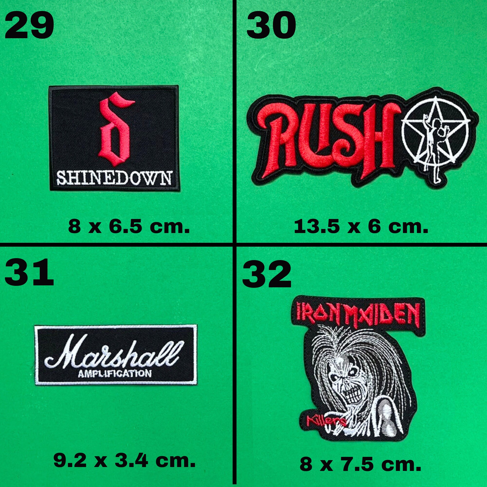 Rock Music Patch / or Iron on Embroidered Music Patches / Rock Heavy ...