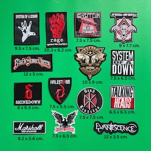 Rock Music Patches – Random Lot of Embroidered Iron-on or Sew-on ...