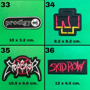 Rock Music Patch / Rock Heavy Metal Patch / Sew or Iron on Embroidered ...